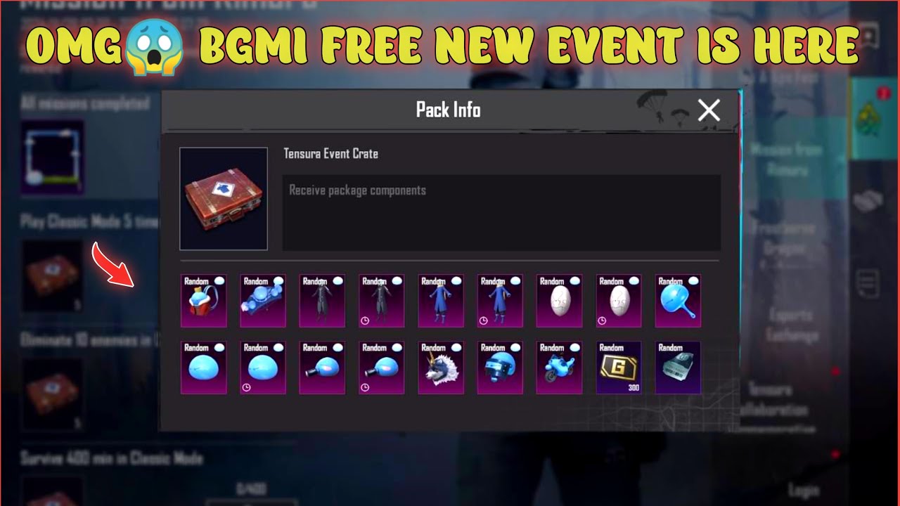 OMG😧FINALLY BGMI NEW EVENT IS HERE FREE LEGENDARY OUTFIT,BACKPACK ...