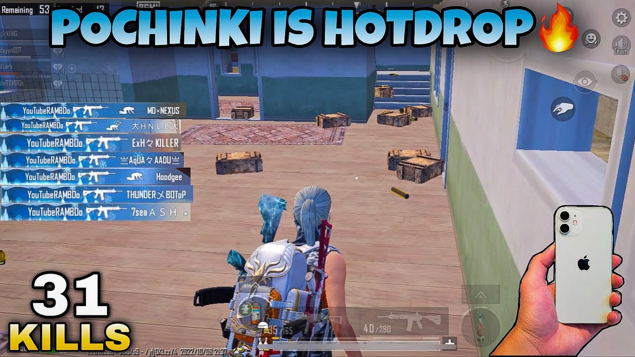 Pochinki is Hotdrop 🔥Iphone 12 Mini - 60 FPS | 31 Solo Kills | Erangel ...