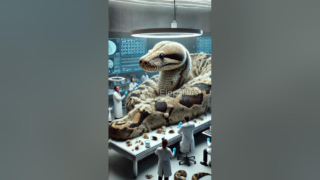 The mutant python has hair like sheep's wool | Elep This #youtubeshorts ...