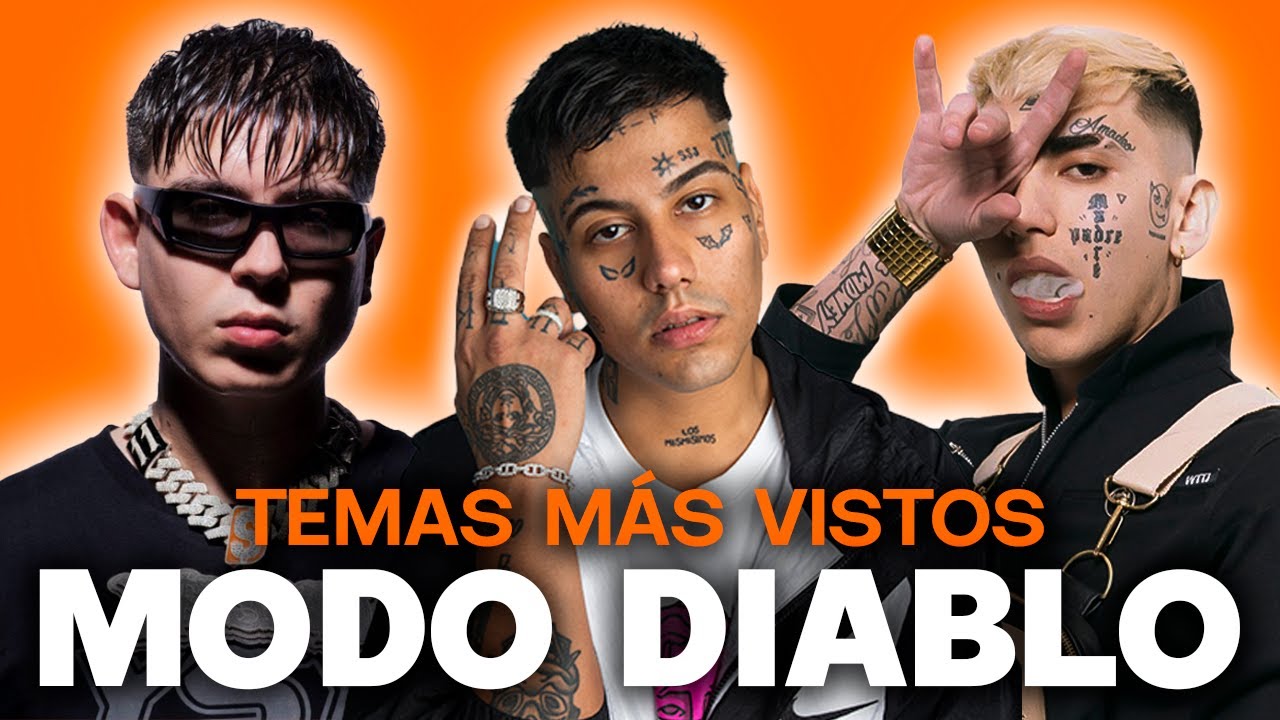 Los TEMAS de MODO DIABLO más VISTOS en Youtube - YouTube
