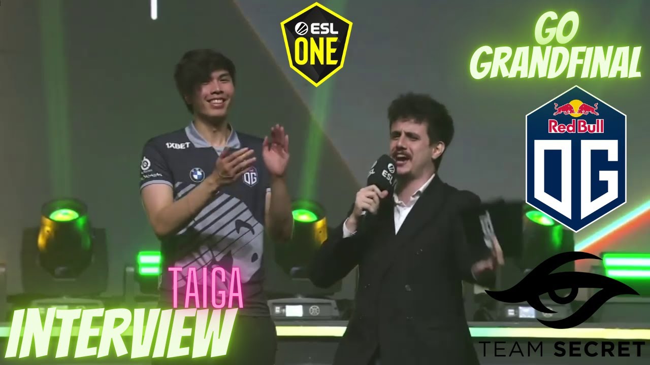 INTERVIEW OG TAIGA AFTER LOWERBRACKET FINAL - OG VS TEAM SECRET - ESL ...