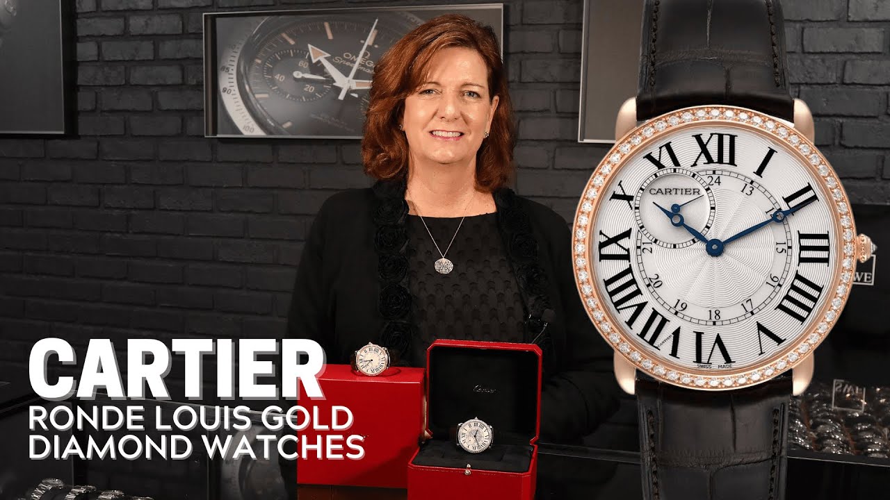 Cartier Ronde Louis Diamond Watches Review | SwissWatchExpo - YouTube