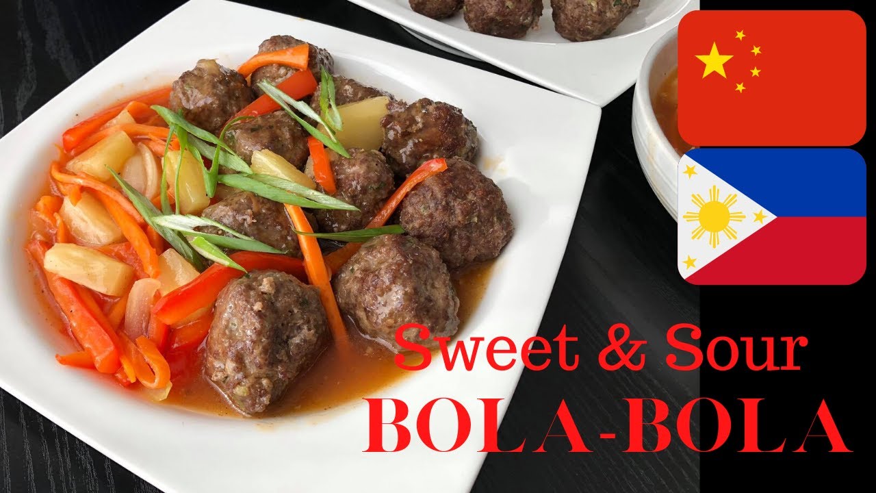 How to make Sweet & Sour Bola-bola | Sweet & sour Meatballs - YouTube