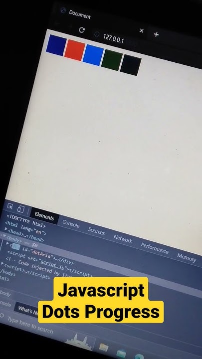 Dot progress baar practice #learnjavascript - YouTube