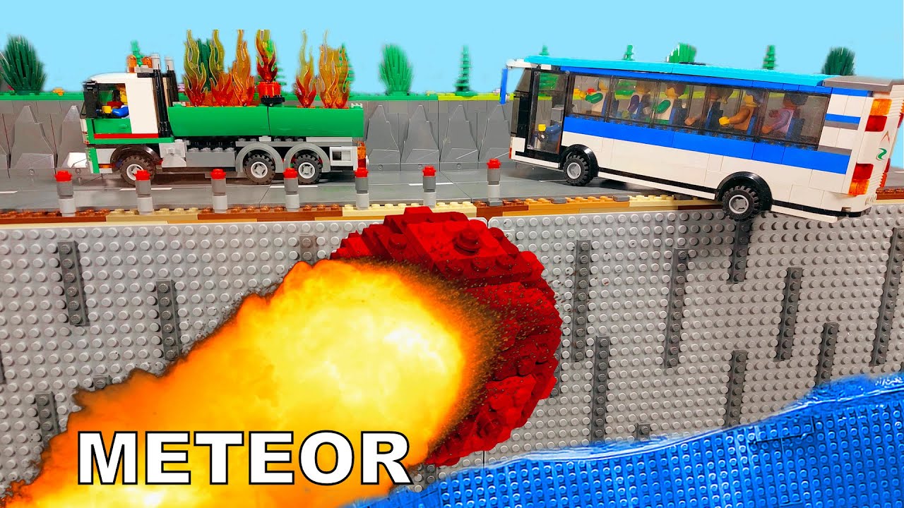 LEGO METEORS on BRICKLAND - DISASTER Action MOVIE ep 66 - YouTube