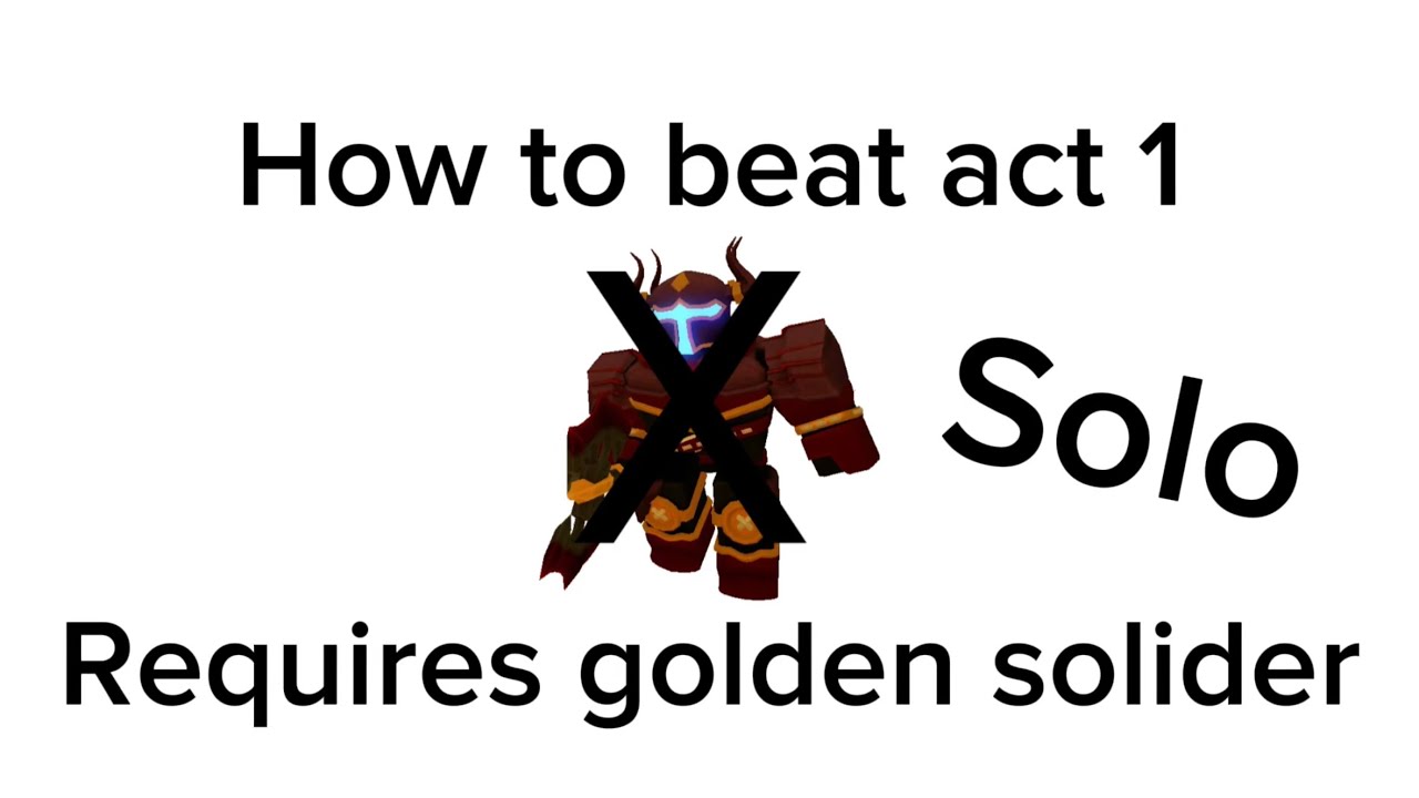 How to beat act 1 in tds solo - YouTube