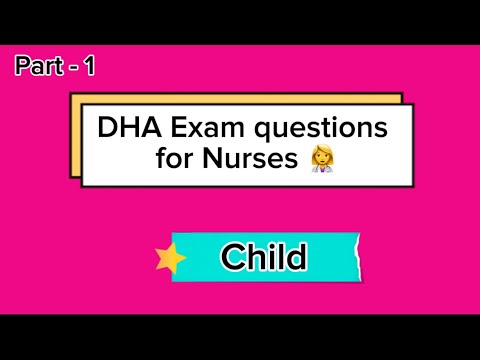 DHA questions for 👩‍⚕️ Nurse / Child - YouTube