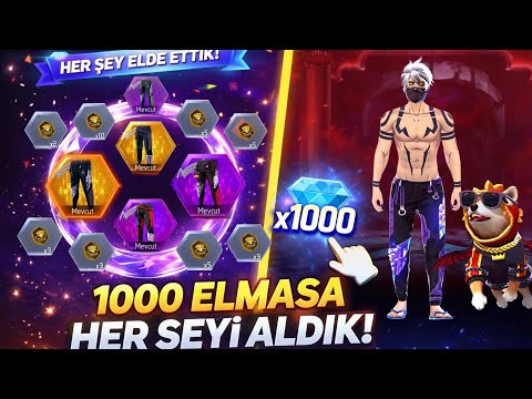 FREE FİRE 1000 ELMASA 6 MELEK PANTOLONU ALDIM 😱 || FREE FİRE ELMAS HARCAMA !!!