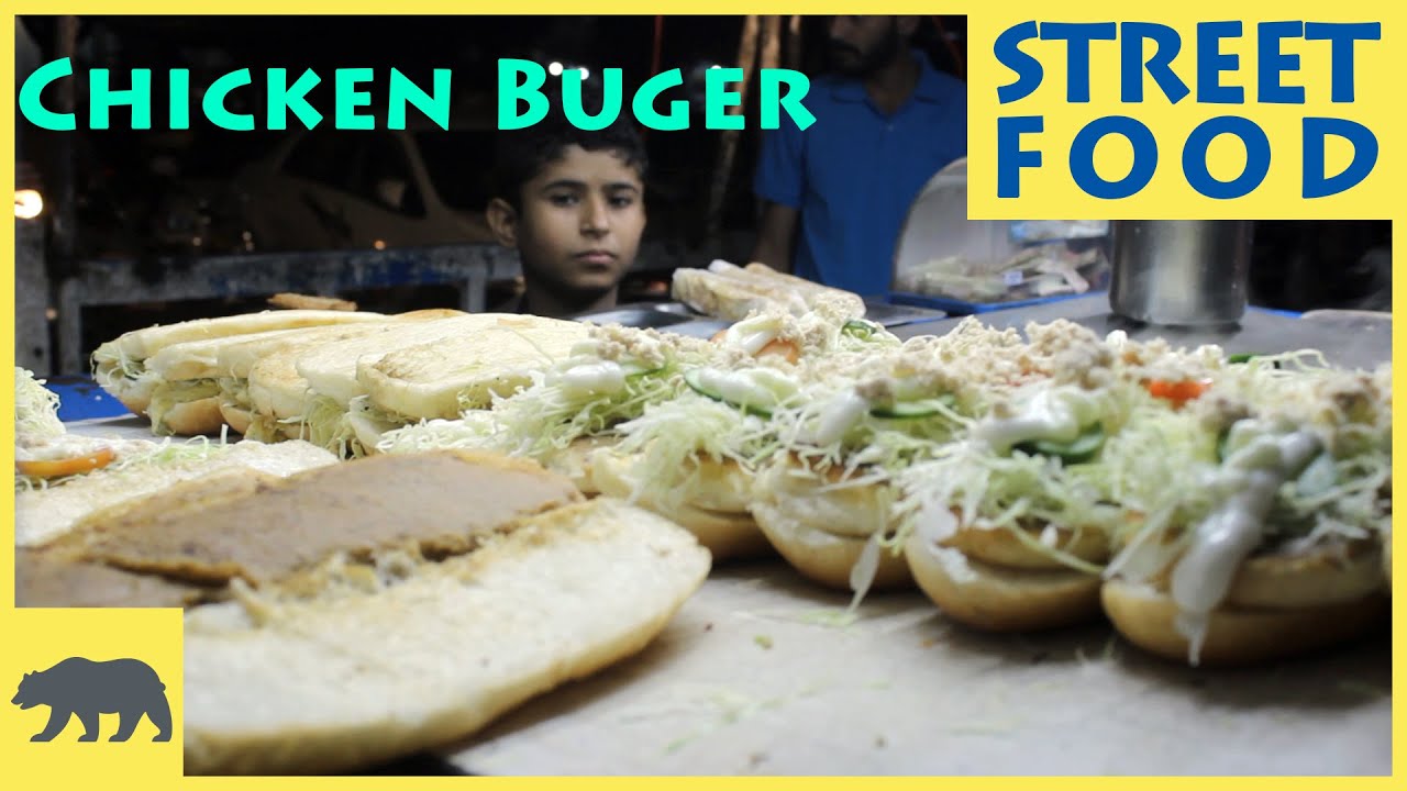 Chicken Mayonnaise Burger | Anday Wala Burger | Street Food Pakistan ...
