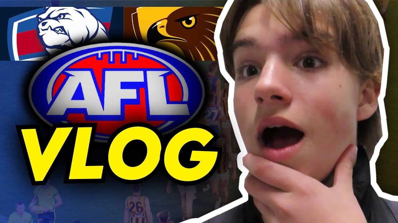 GOALS GALORE AT MARVEL (AFL VLOG) Western Bulldogs vs Hawthorn Round 15 ...