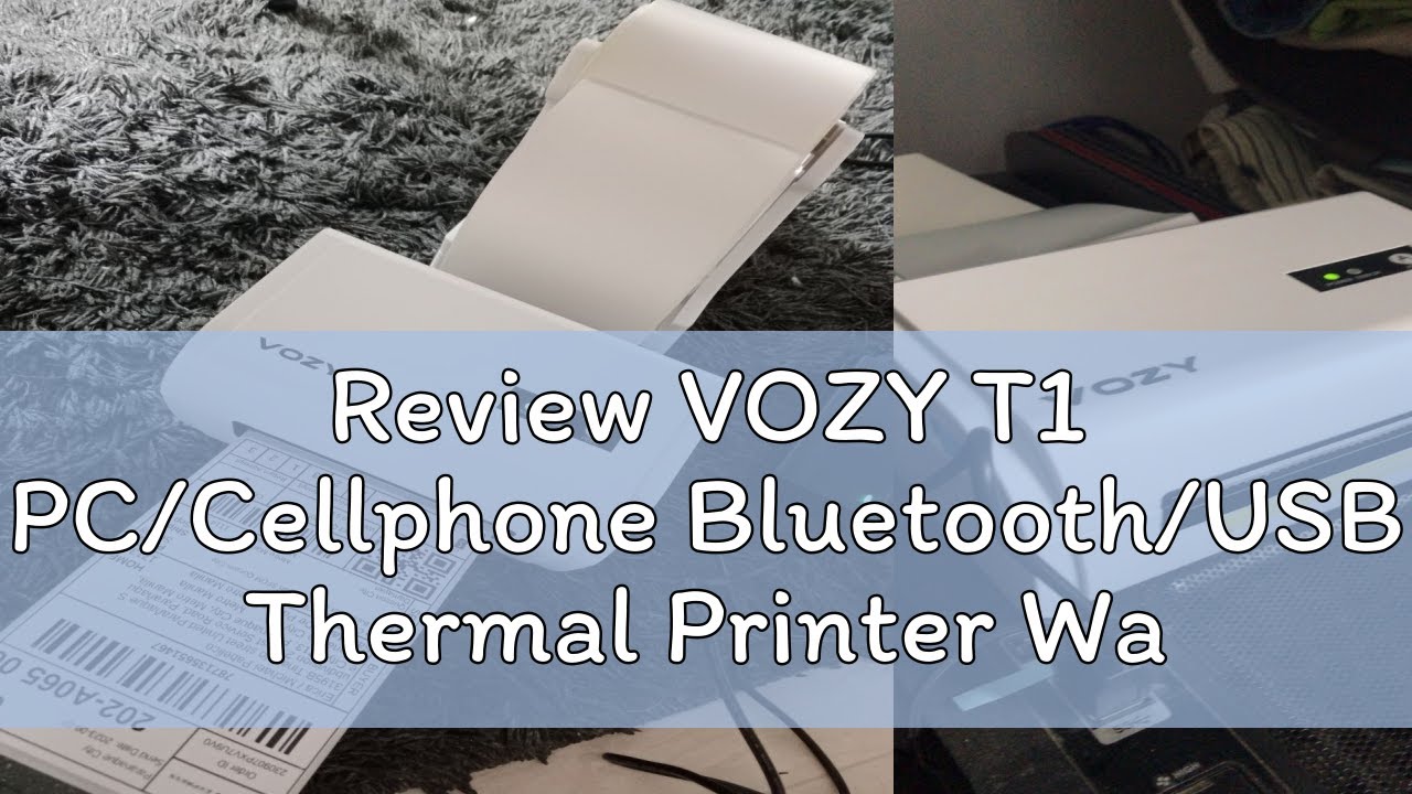 Review VOZY T1 PC/Cellphone Bluetooth/USB Thermal Printer Waybill Label ...