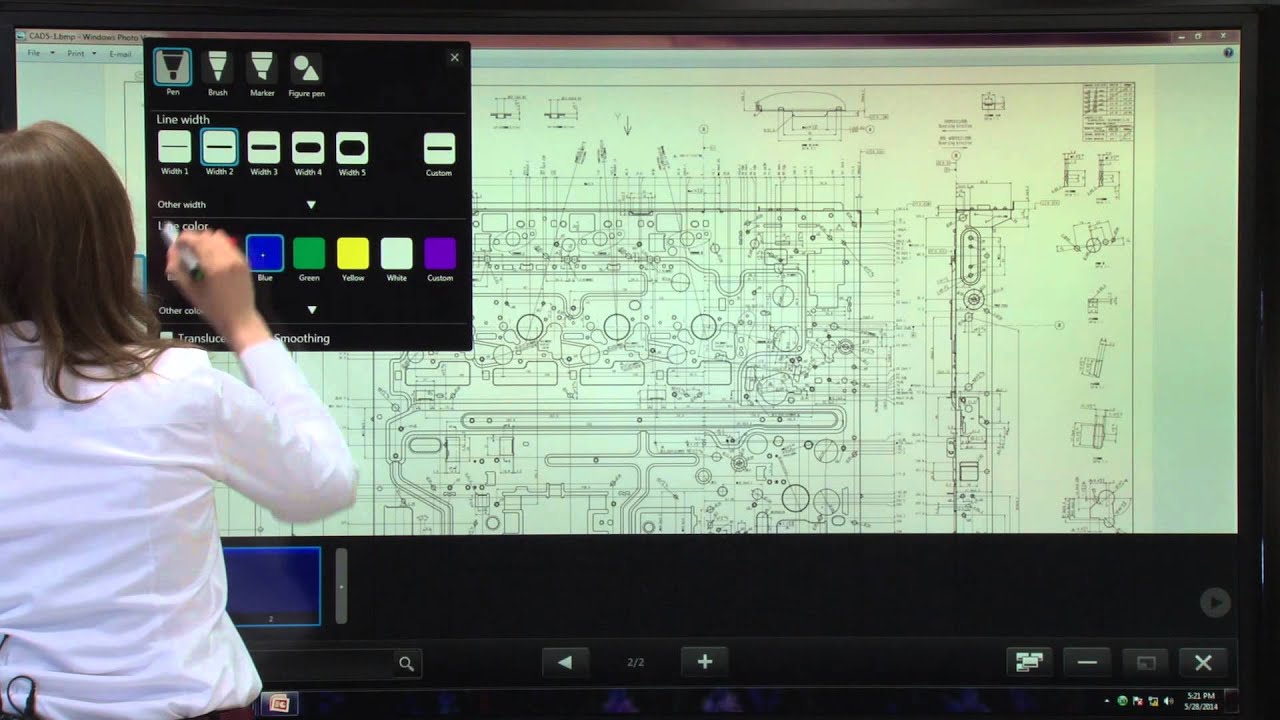 Sharp AQUOS BOARD®: Pen Software 3.0 -- Overlay Mode - YouTube