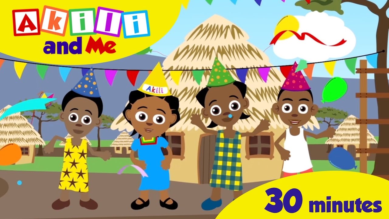 Happy Birthday Akili | 30 minute Singalong of African Kids' Songs - YouTube