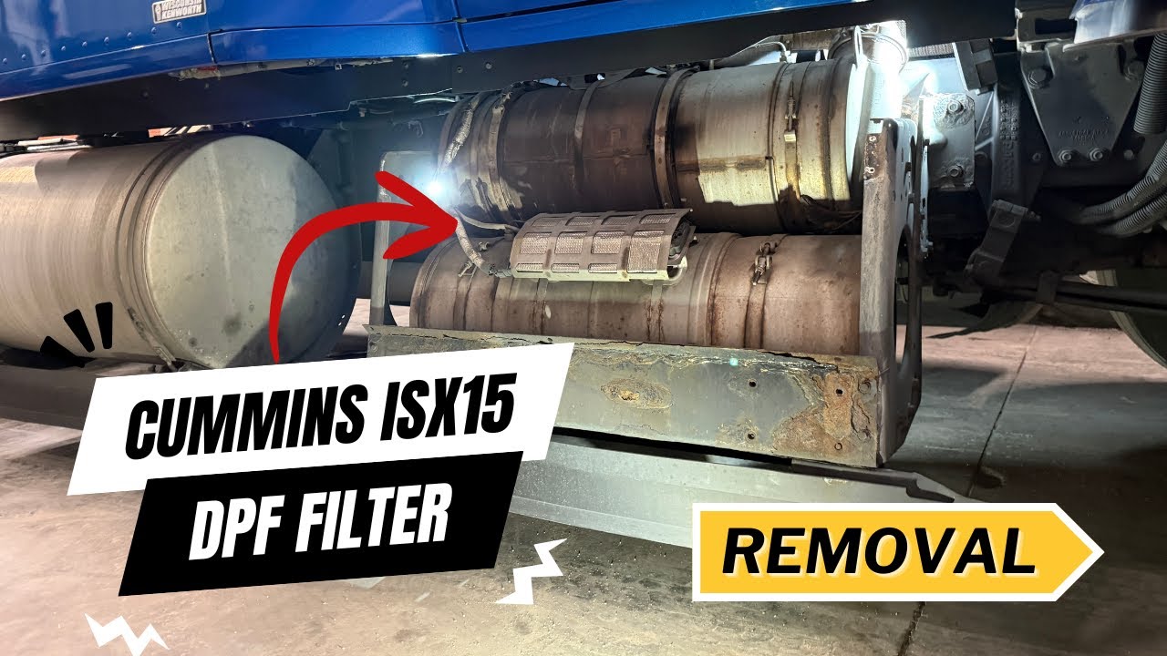 How to replace DPF filter from Cummins ISX 15 - Step by Step Removal ...