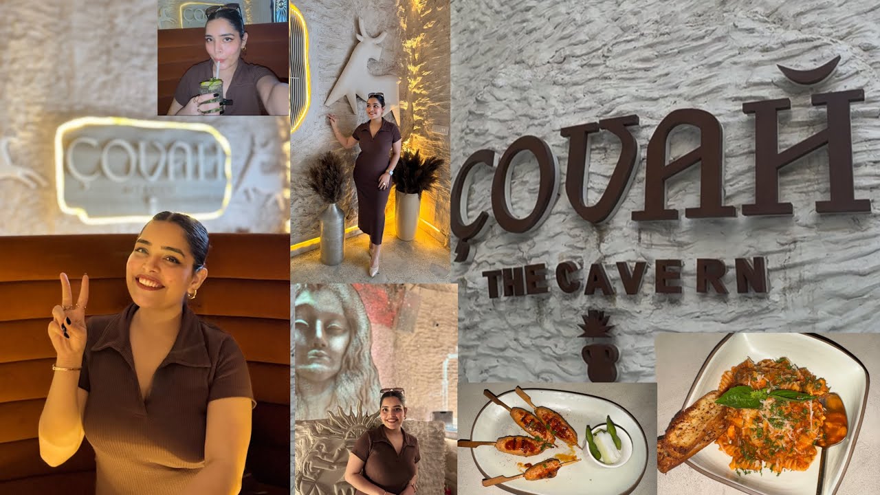 Finally i am in COVAH THE CAVERN 😭 Must go Cafe in Gurgaon 😍Theme cafe ...