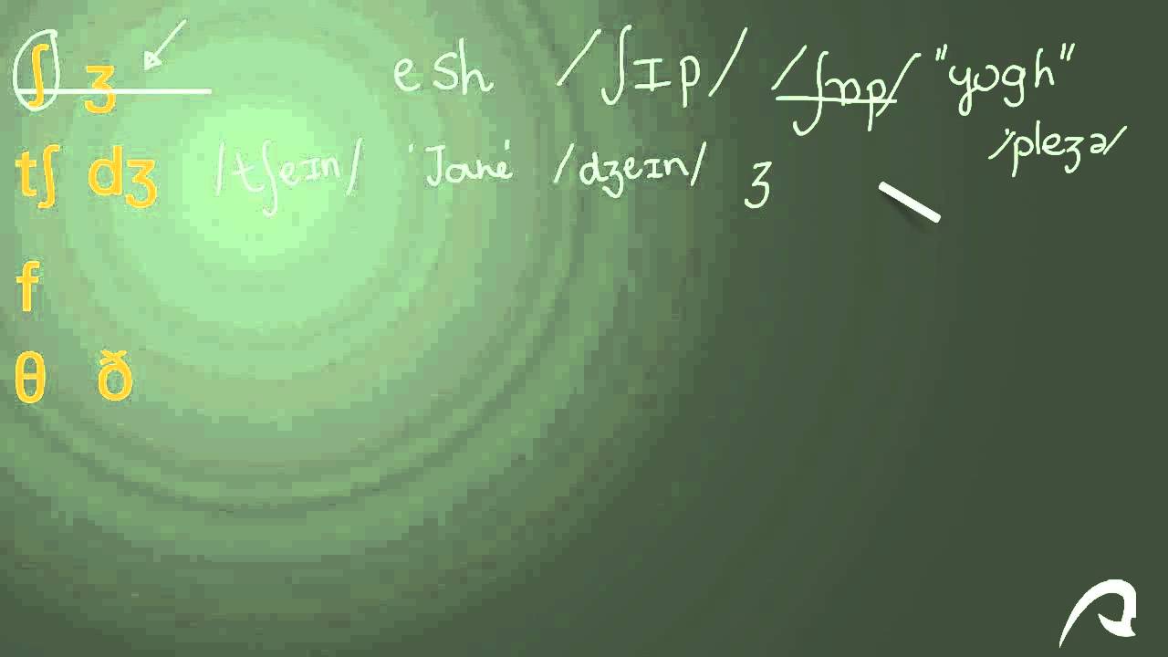 Transcription Symbols 1 Vowels and consonants - YouTube