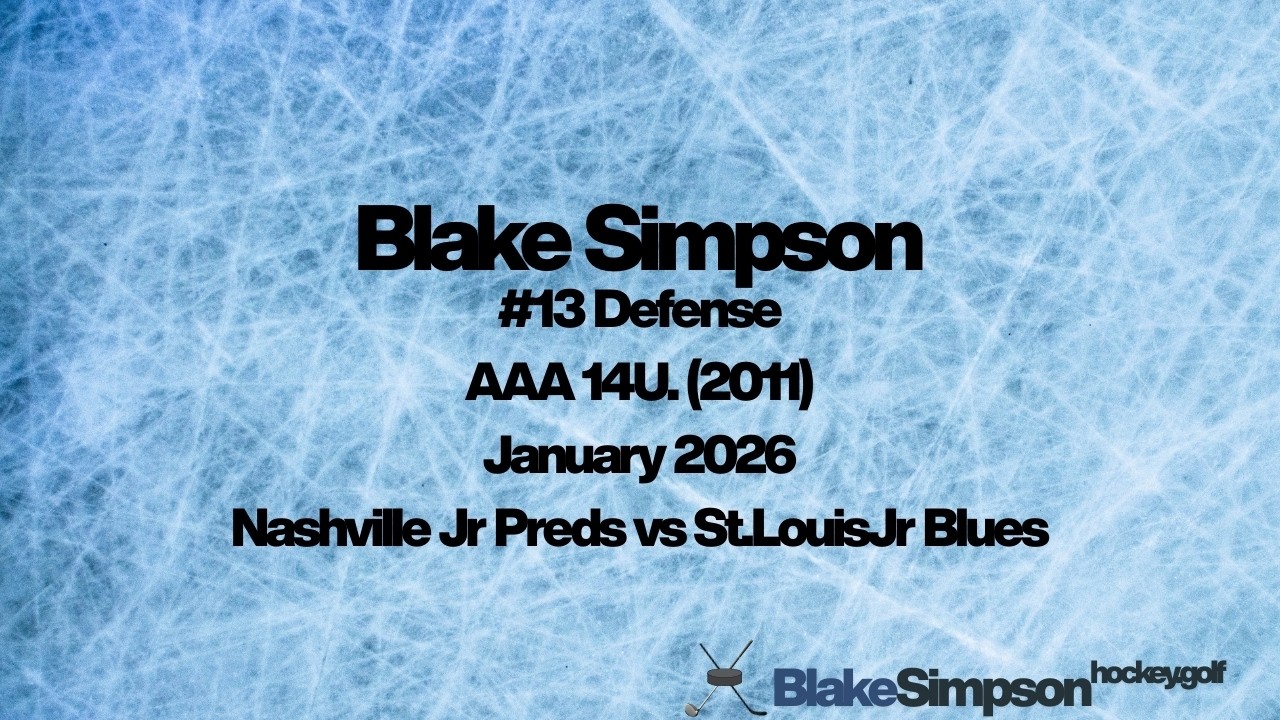 Blake Simpson #13 defense vs St Louis Blues - YouTube