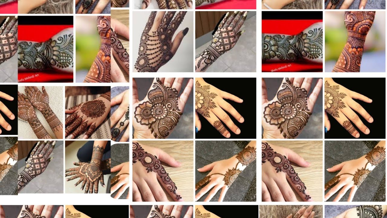 কিছু মেহেদীর ডিজাইন।🎉 top mahadi dijain2023 - YouTube