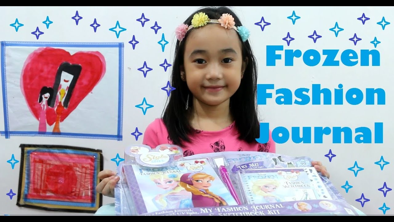 Disney Frozen My Fashion Journal And Sketch Book Kit - YouTube