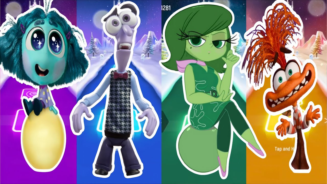 Inside Out Envy VS Fear VS Disgust VS Anxiety Confin Dance - YouTube