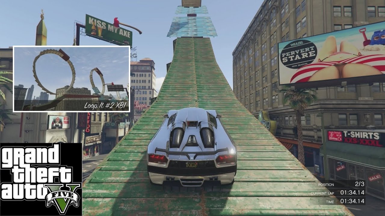 GTA V Custom Race: "Loop It #2" (GTA 5 Trolling & Looping) - YouTube