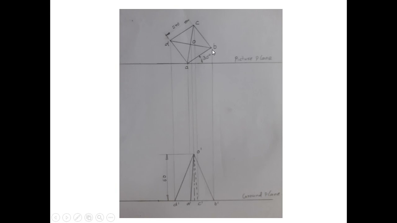 Perspective Projection of Square Pyramid - YouTube