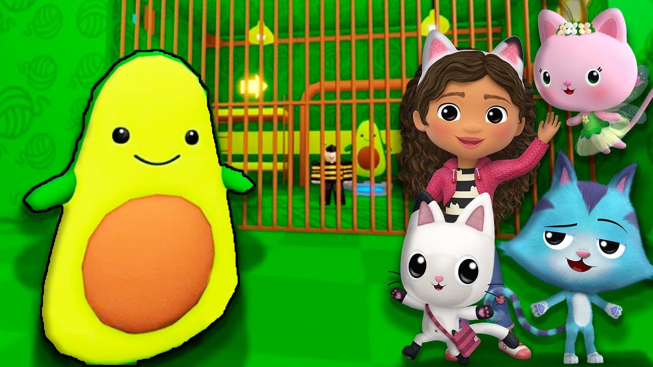 Gabby's Dollhouse ESCAPE AVOCADO PRISON in Roblox! - YouTube