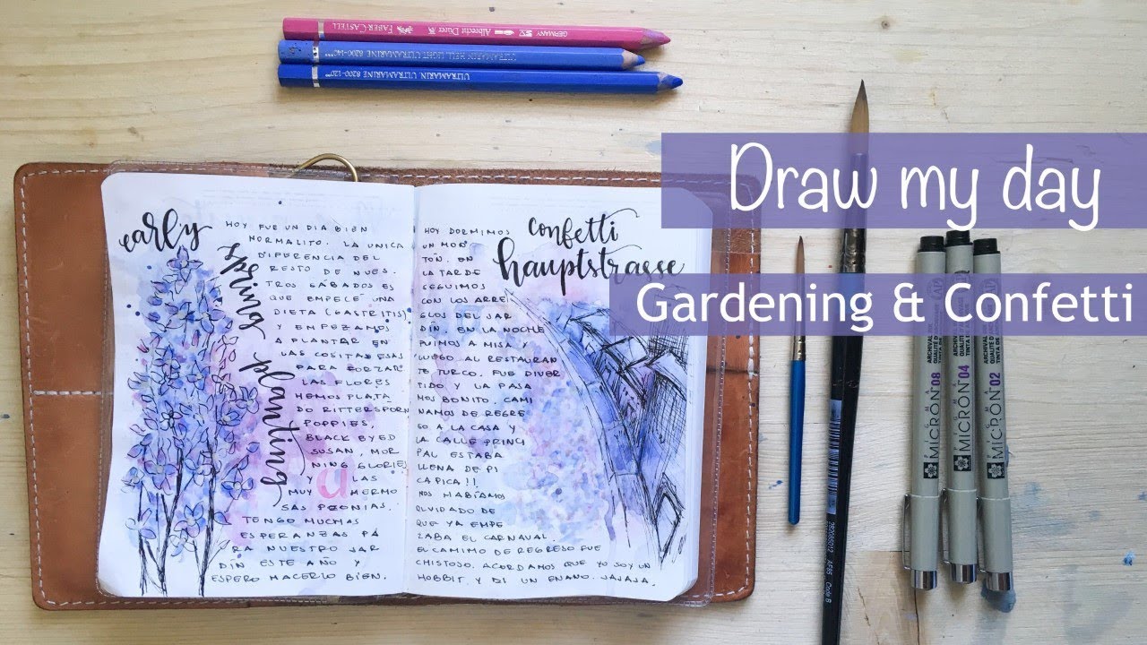 Draw my Day | Creative Journal in my Stalogy 365 | Speed painting ...