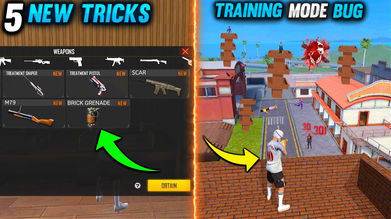 Free Fire New Trick/Bugs Top 5 Bug In Free Fire Battleground | FF ...