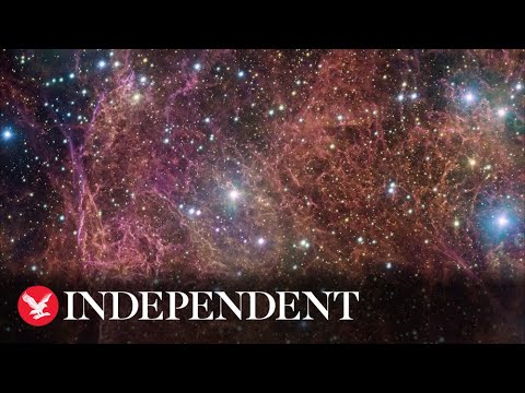 Telescope captures the ghost of giant star in stunning footage - YouTube