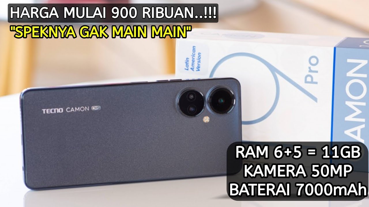 MULAI 900 RIBUAN..!!! RAM 6+5 = 11GB, BATERAI 7000mAh, KAMERA 50MP ...