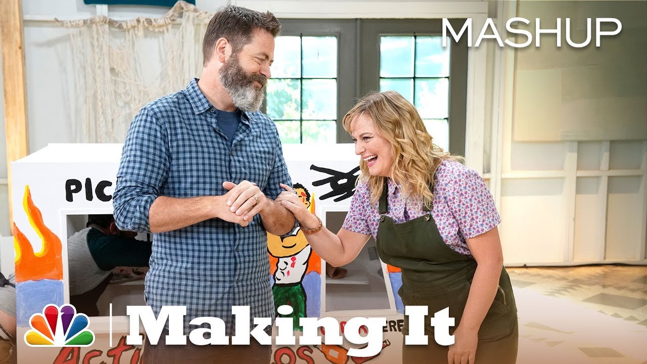 Every Nick Offerman Giggle - Making It (Mashup) - YouTube