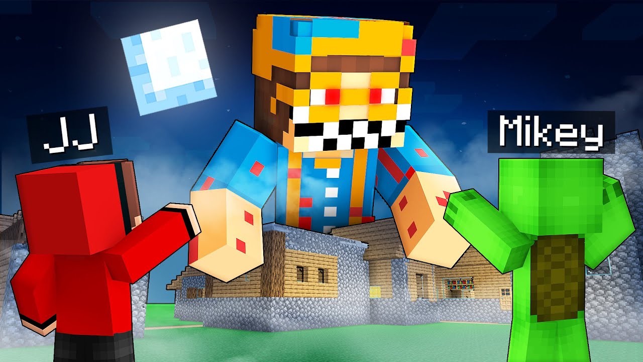 Speedruners vs CREEPY BLIPPI TITAN - JJ and Mikey in Minecraft Maizen ...