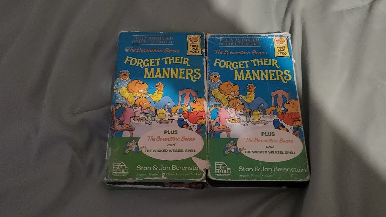 The Berenstain Bears Forget Their Manners 1989 VHS (Comparison) - YouTube