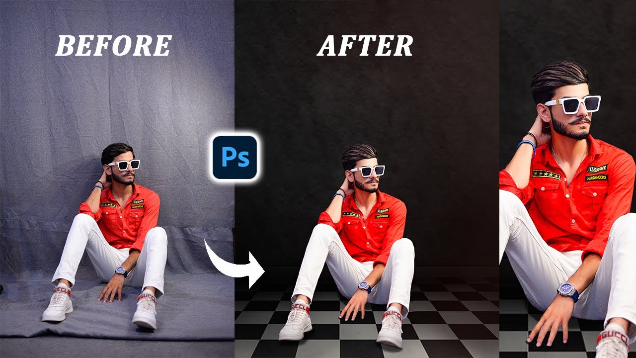 Photoshop Made Easy: Indoor Studio Background Change at Your Fingertips ...