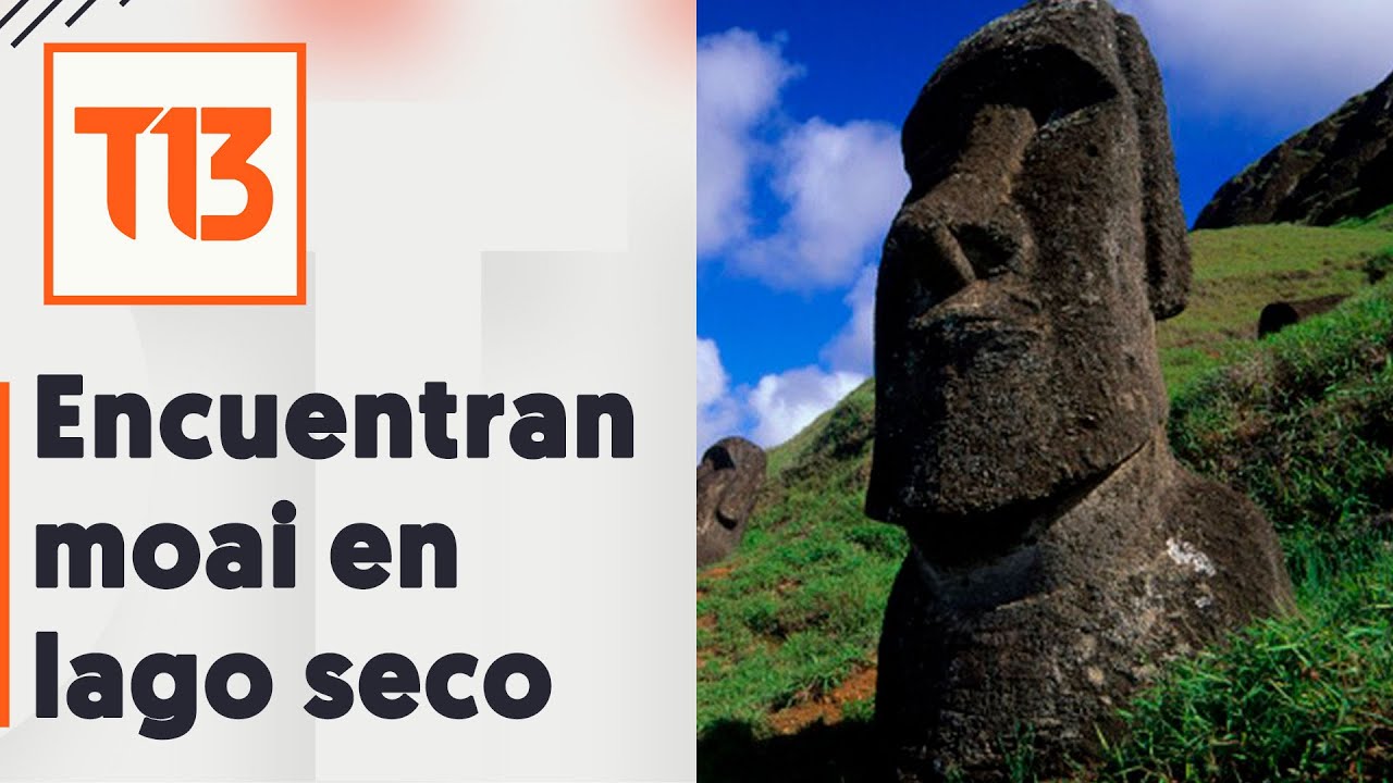 Hallazgo arqueológico: descubren nuevo moai un lago seco de Rapa Nui - YouTube