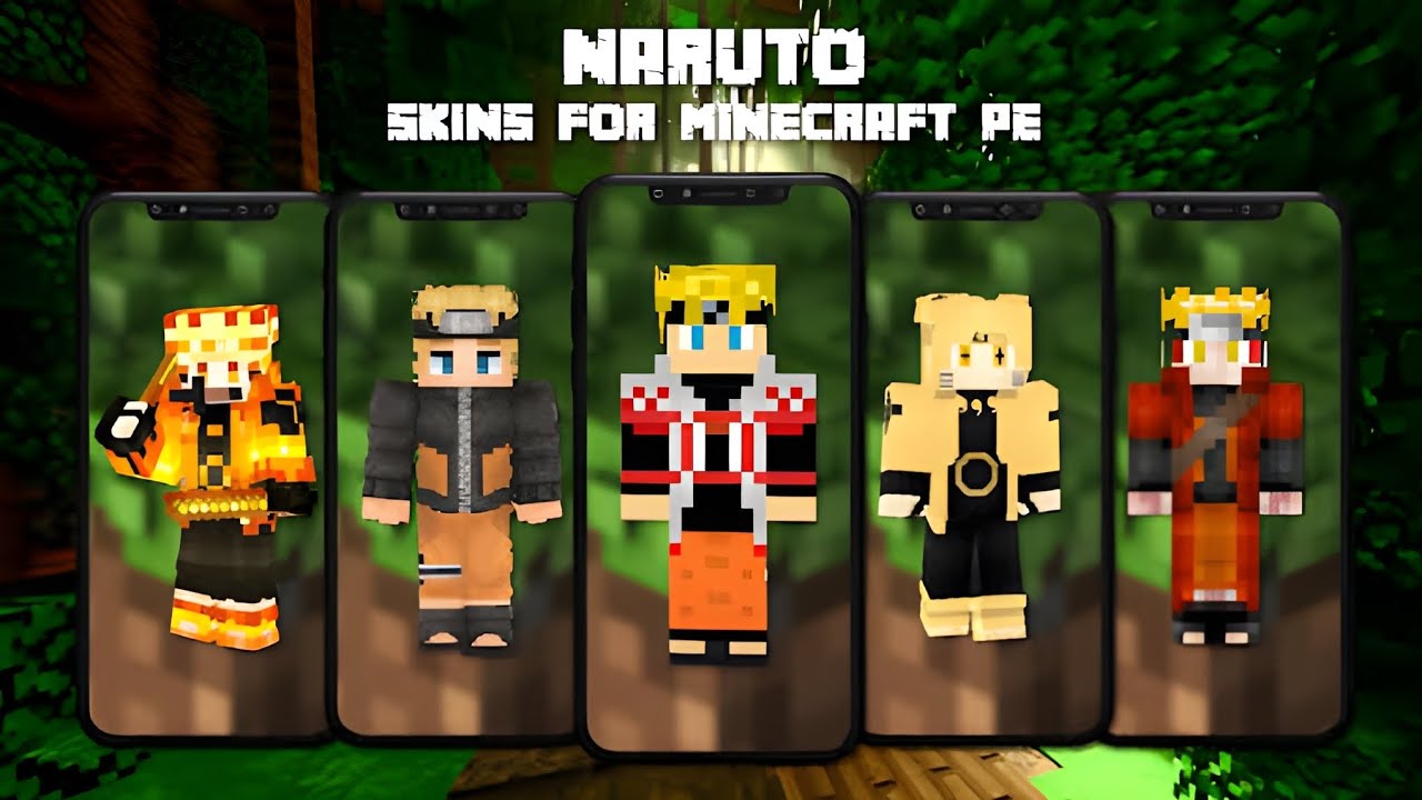 Naruto Shippuden Skins Pack para Minecraft PE 1.19 - YouTube
