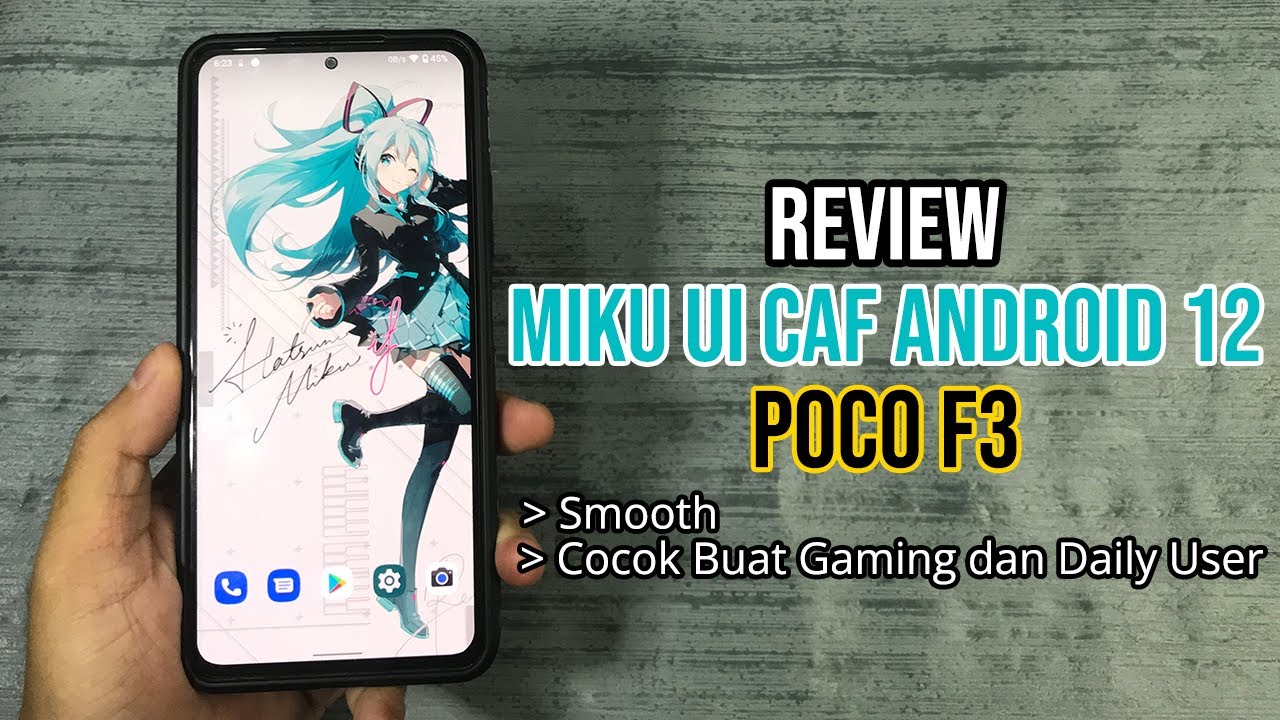 Review Custom Rom Miku Ui Based Caff Android 12 di Poco F3 Indonesia ...