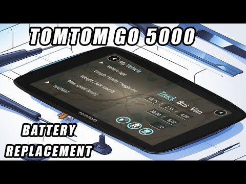 TomTom Go 5000 Battery Replacement Tutorial / Wymiana baterii - YouTube