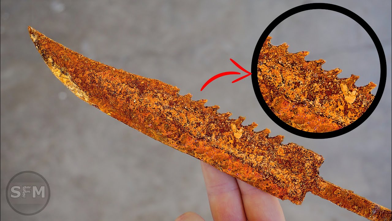 Restoration Very Rusty Survival Knife - YouTube
