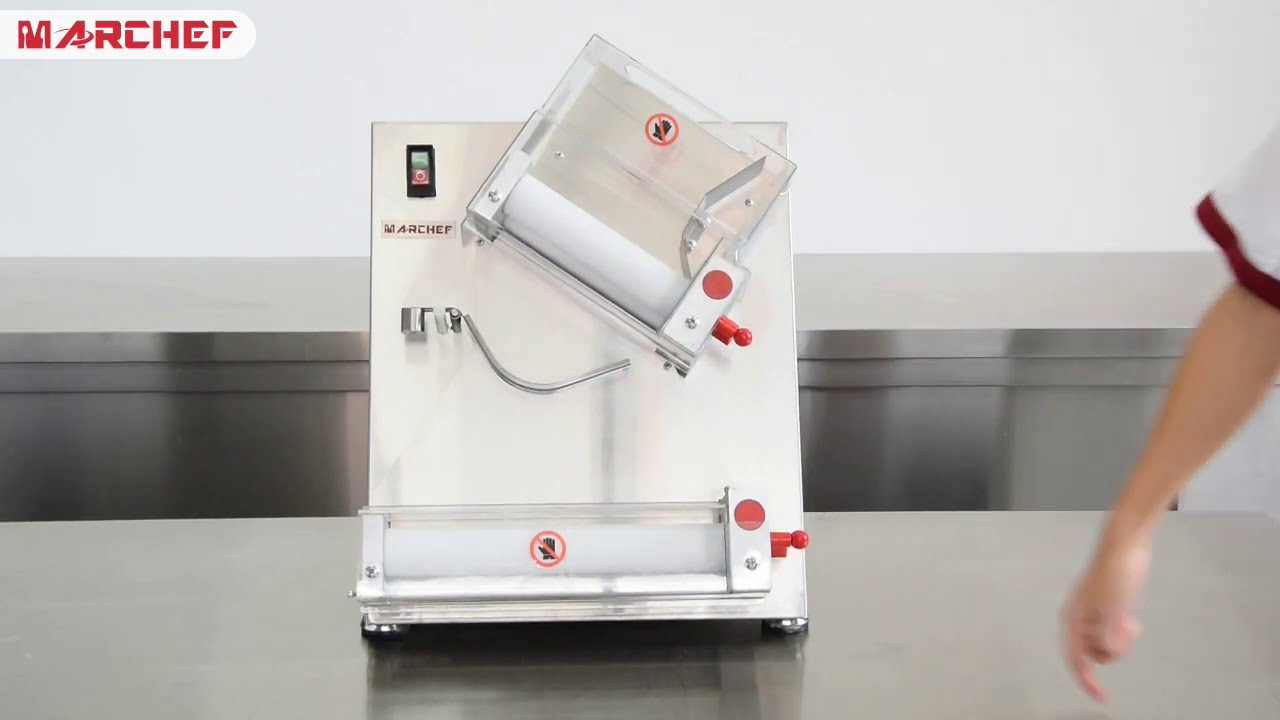 Electric Dough Sheeter Stainless Steel Pizza Dough Roller Sheeter - YouTube