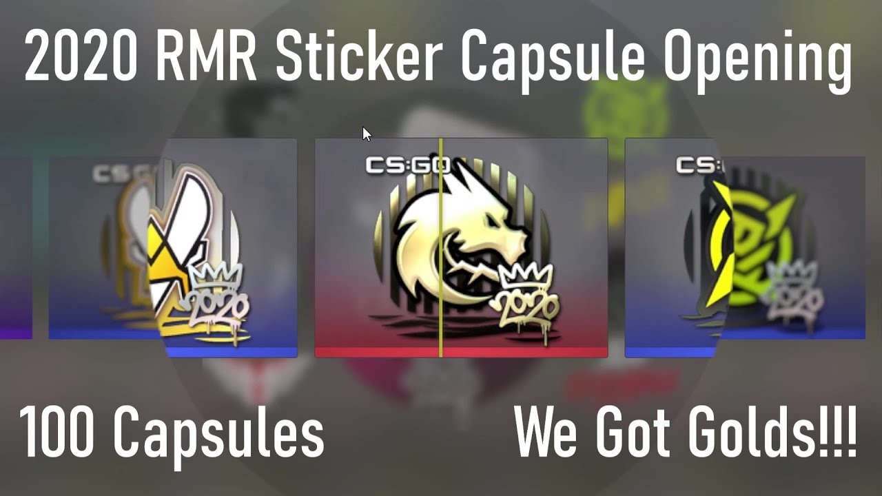 CSGO RMR 2020 Sticker Capsule Opening (Got a Gold)!!! - YouTube