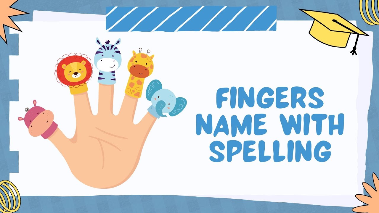 Fingers Name with Spellings, Learn Fingers Name in English, Fingers ...