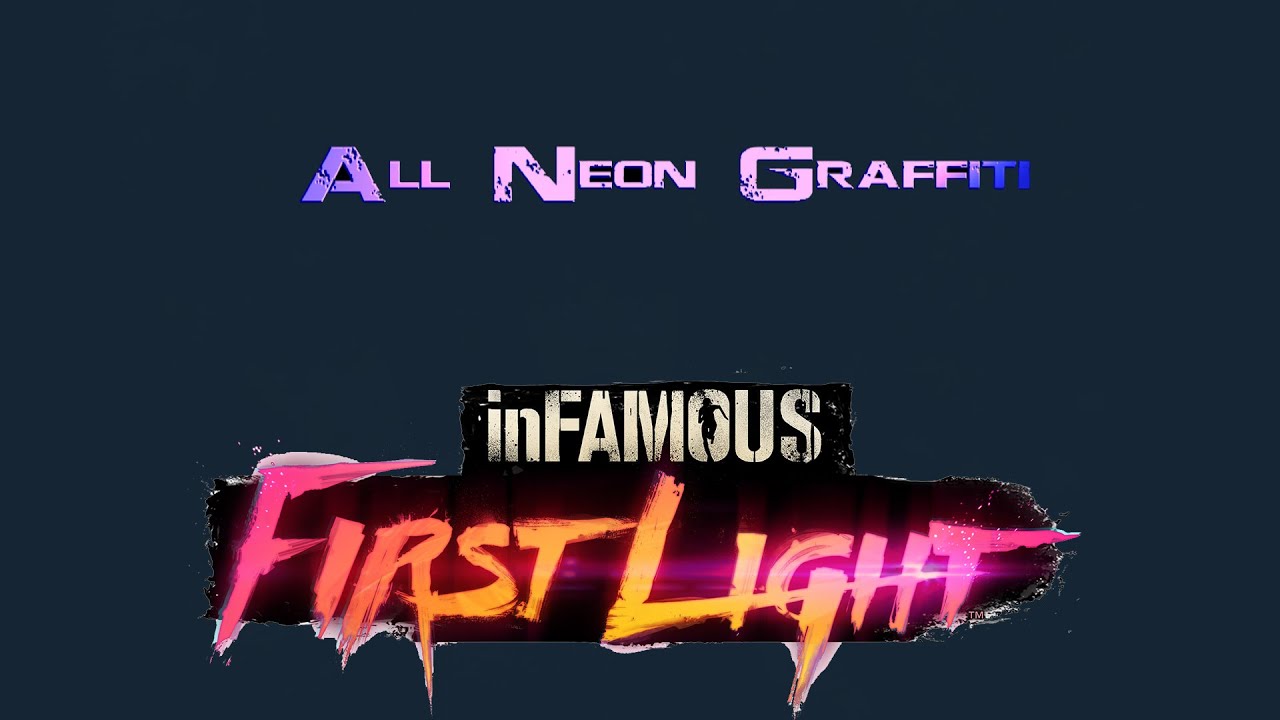 InFamous: First Light All Neon Graffiti Art - YouTube