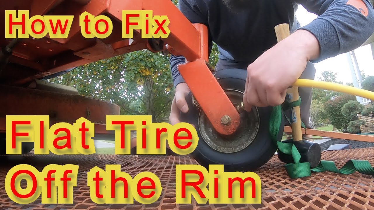 How To Inflate A Mower Tire Off The Rim - Simplicity Courier SZT ...