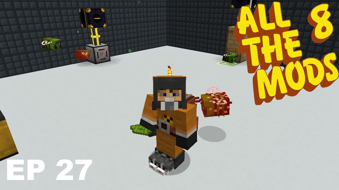 ATM 8 - Episode 27 - Wasted radioactive bee! - YouTube