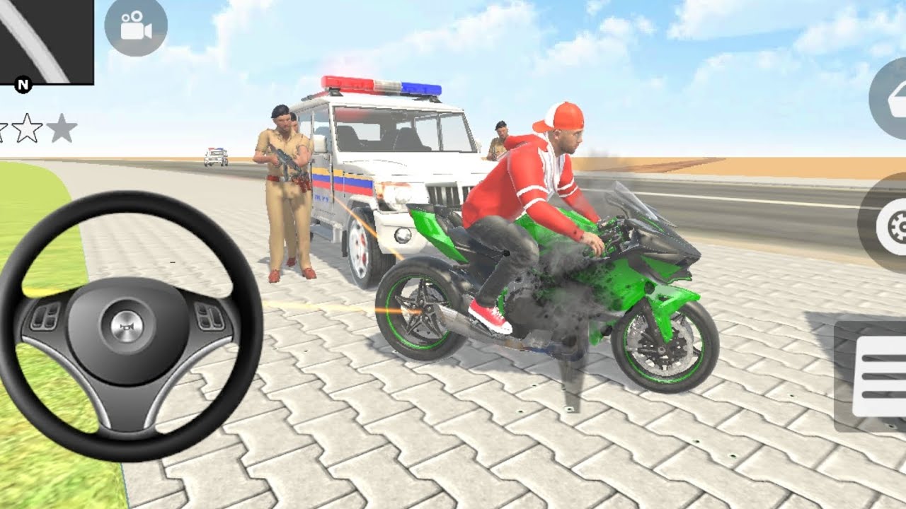 Indian Kawasaki Ninja H2R Frinklin City Police Jungle Safari Vehicles ...