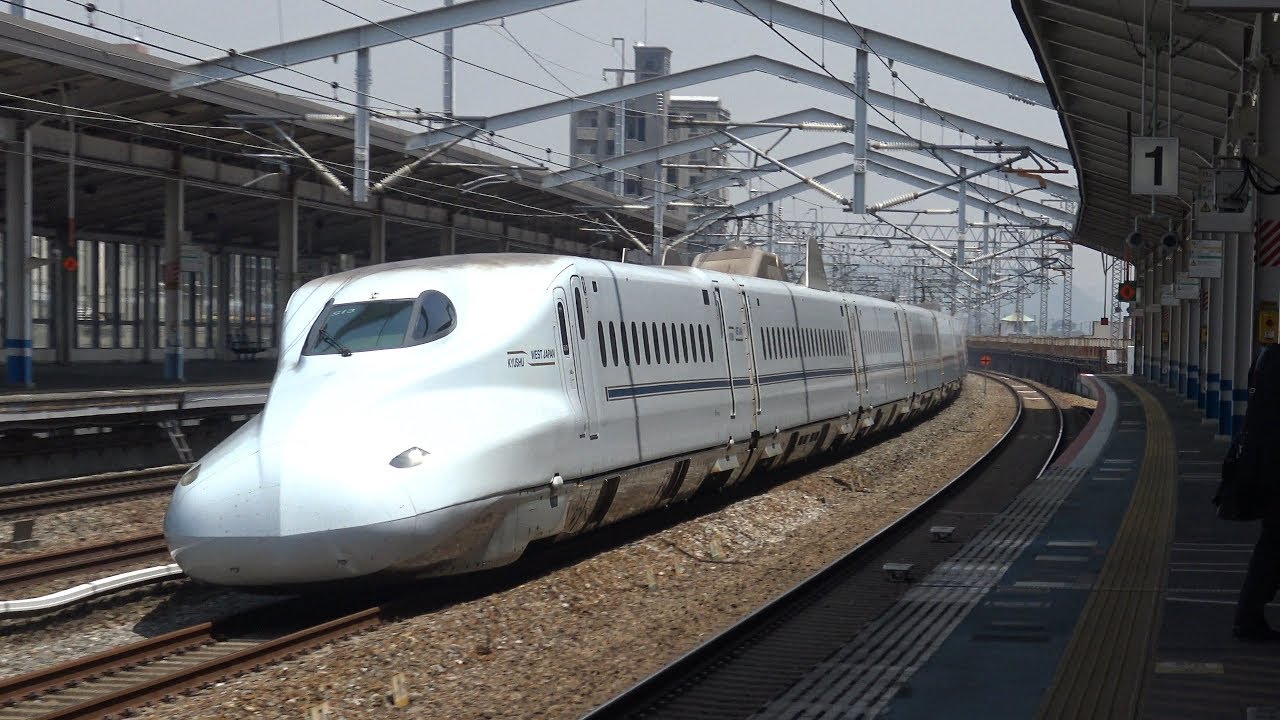 【4K】JR山陽新幹線 みずほN700系新幹線(8両編成) 福山駅通過 - YouTube