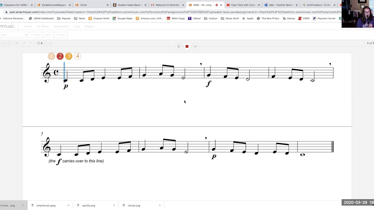 How to complete a SmartMusic assignment. - YouTube