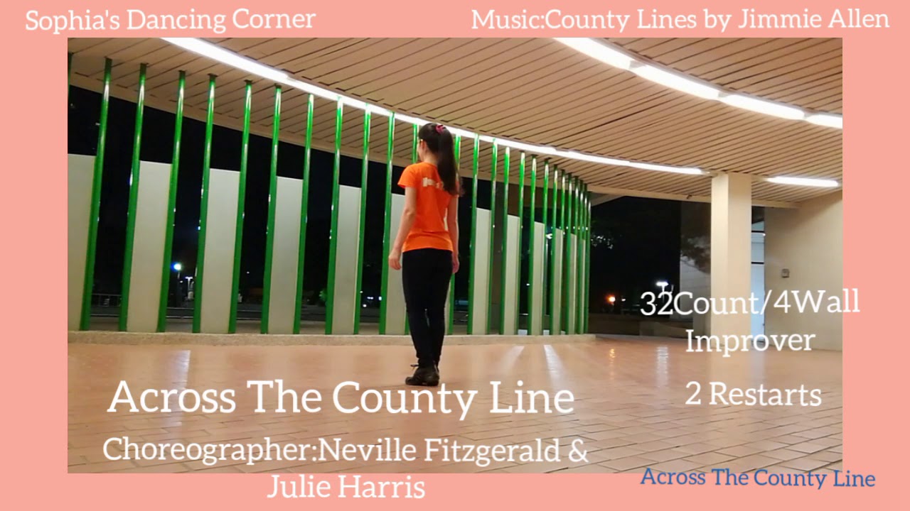 Across The County Line - Line Dance - YouTube